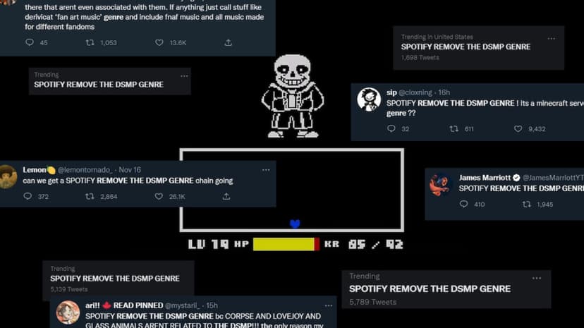 Undertale music fans are begging Spotify to remove the DSMP genre ...