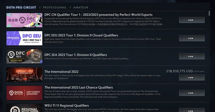 Dota 2 client reveals new TOs for 2022/2023 DPC season | esports.gg