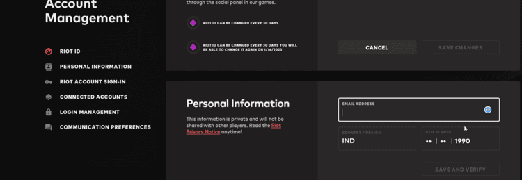 How to change your email in Valorant | esports.gg