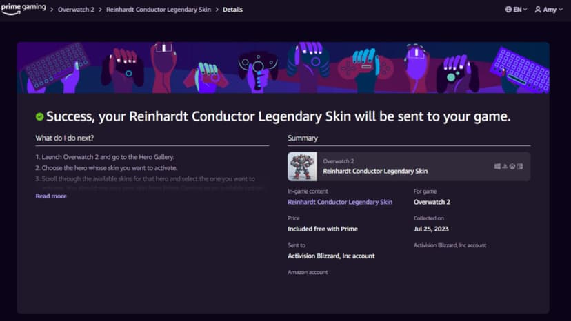 Overwatch 2 players get free legendary Conductor Reinhardt skin ...