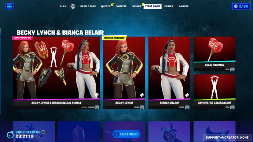 WWE x Fortnite: How to unlock Becky Lynch and Bianca Belair | Esports.gg