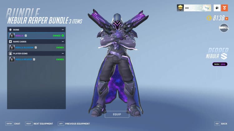 Nebula Reaper skin enters Overwatch 2 Season 6 » Esports | Esports.gg ...