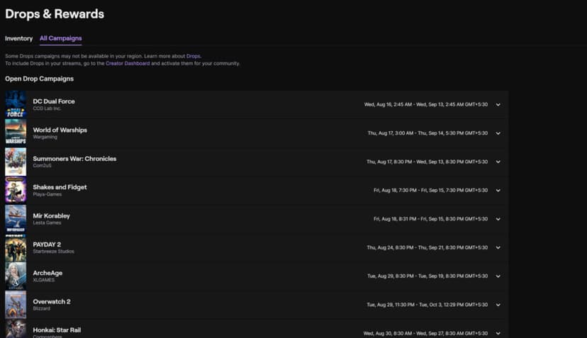 How to Check Twitch Drops Inventory and Progress » Esports | Esports.gg ...