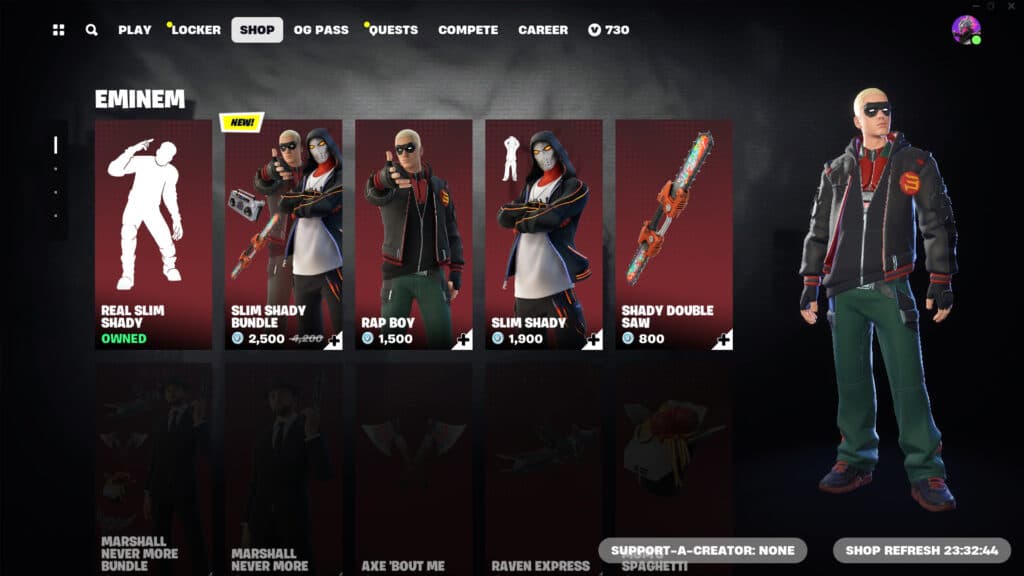 Eminem Fortnite skin: Release date and what’s included » Esports ...