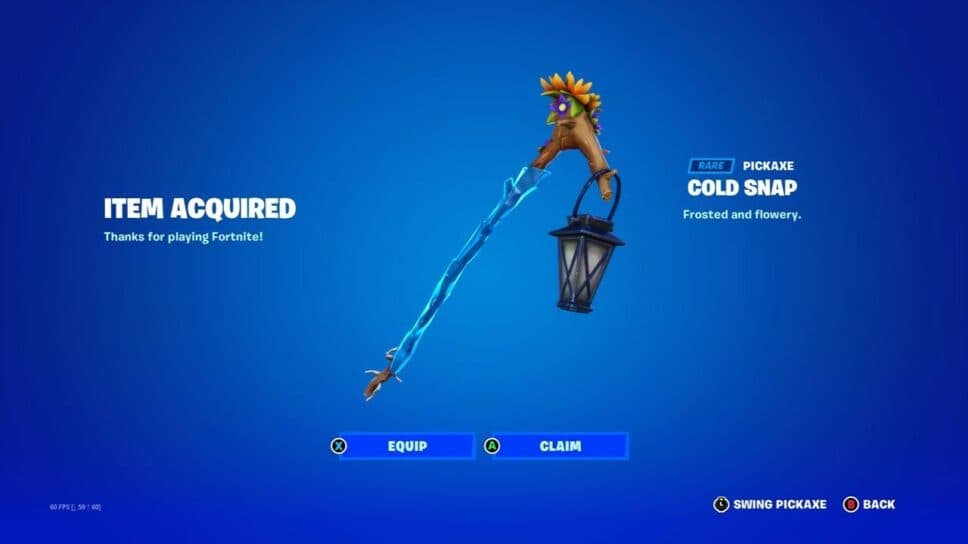 How to get the Cold Snap Pickaxe in Fortnite | esports.gg