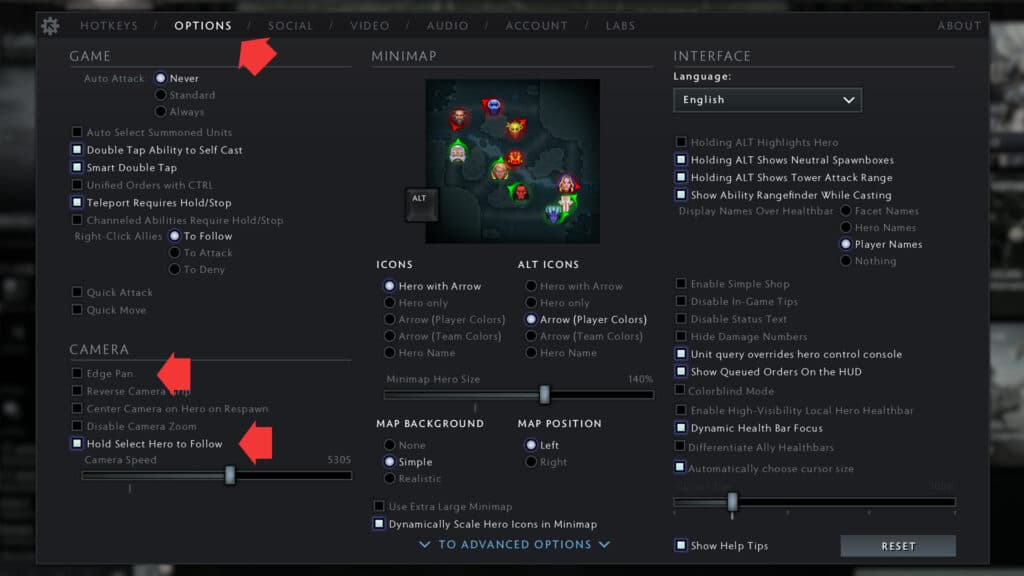 How to lock your camera in Dota 2 | esports.gg