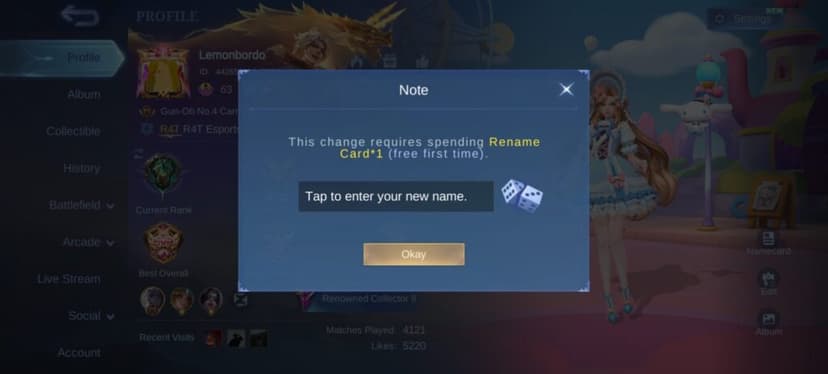 How to change your name in MLBB | esports.gg