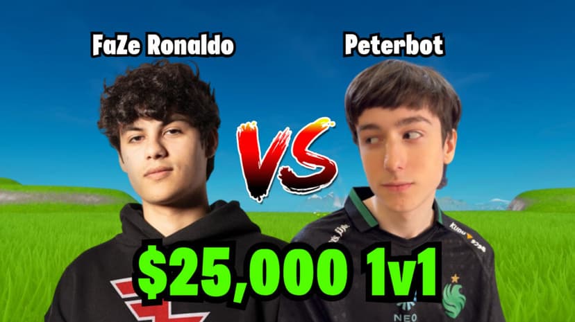 Peterbot dominates Stable Ronaldo in a $25K Fortnite 1v1 » Esports ...