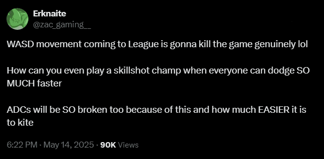 Massive League of Legends gameplay change as WASD control scheme is ...