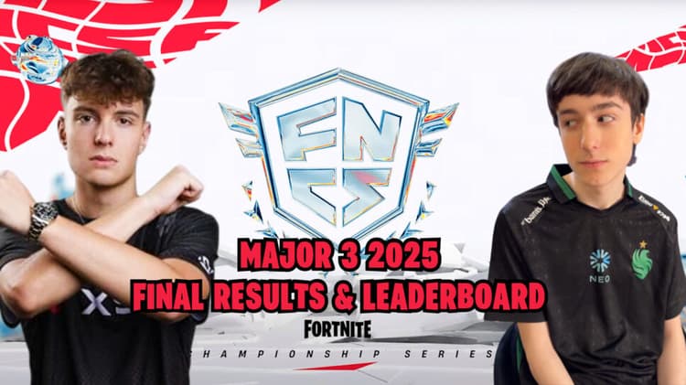 FNCS Major 3 2025: Final results & leaderboard » Esports | Esports.gg ...
