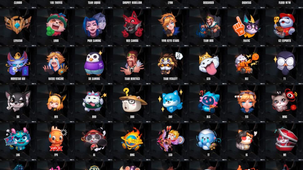 How to collect every 2025 League of Legends team emote | esports.gg
