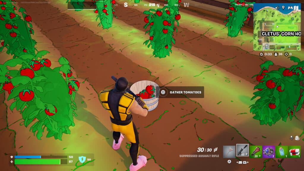 Fortnite: How to travel distance while under the effects of tomatoes ...