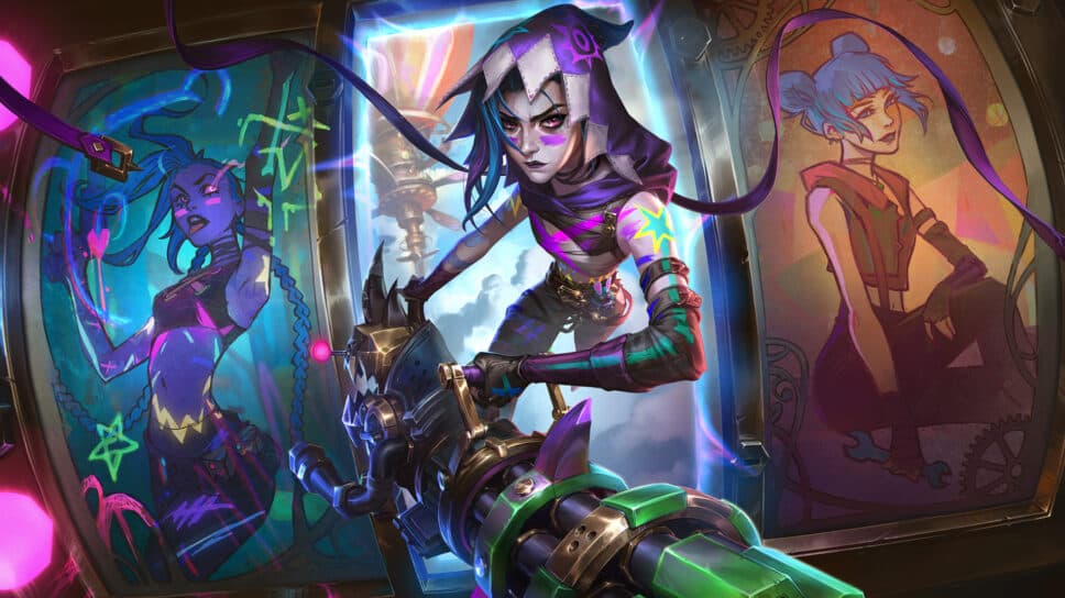 All the changes to the Exalted Arcane Fractured Jinx skin | esports.gg