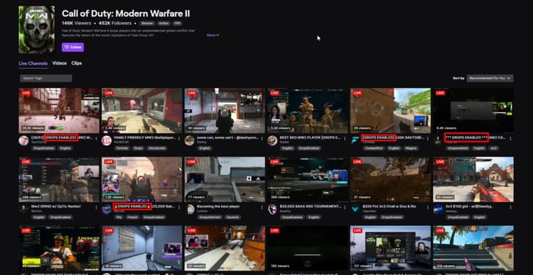 How to unlock Modern Warfare 2 (MW2) Twitch Drops | Esports.gg