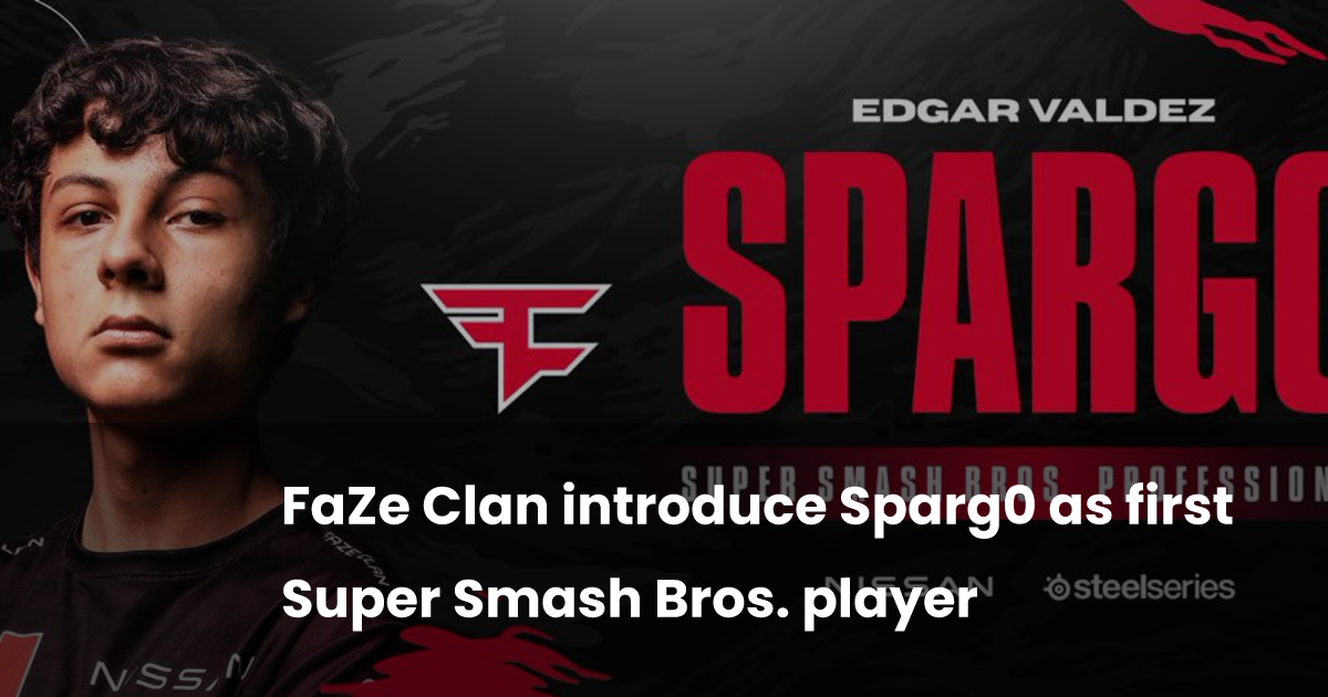 FaZe Clan introduce Sparg0 as first Super Smash Bros. player | esports.gg