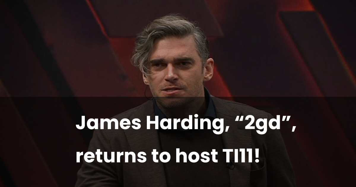 James Harding, “2gd”, returns to host TI11! | esports.gg