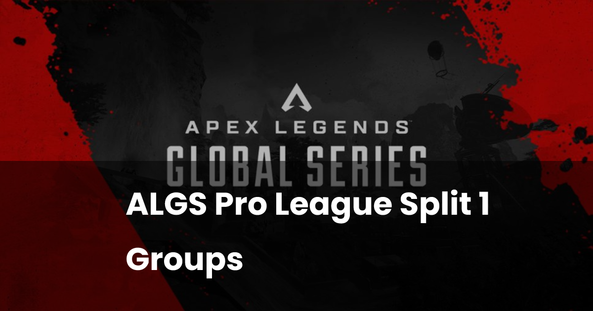 ALGS Pro League Split 1 Groups | esports.gg