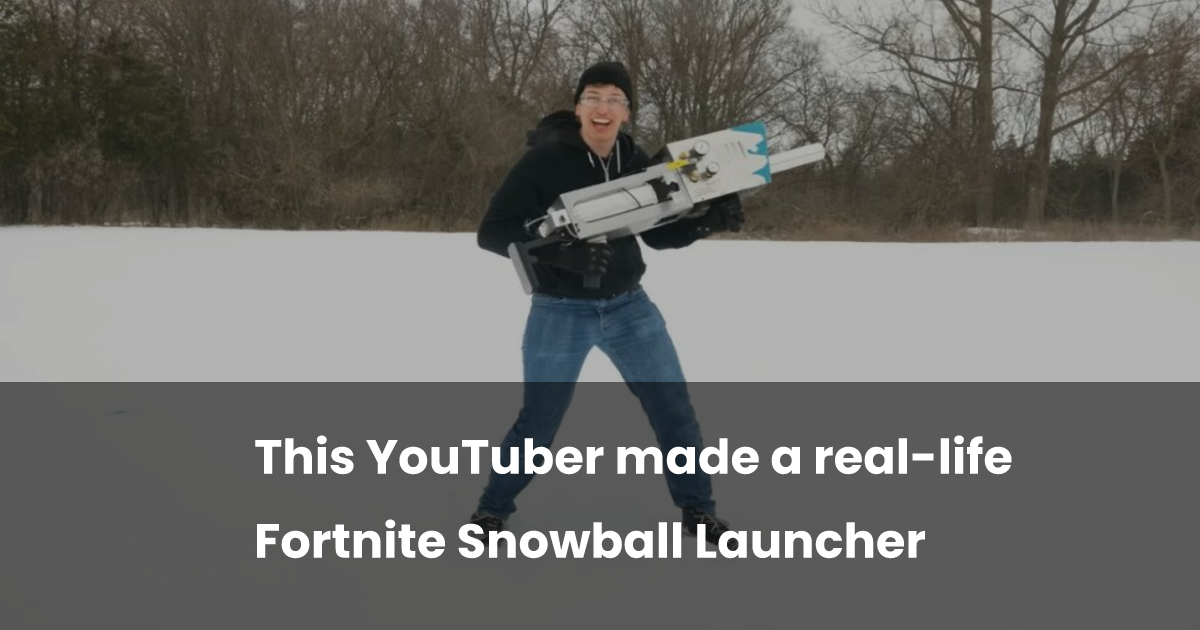 This YouTuber made a real-life Fortnite Snowball Launcher | esports.gg