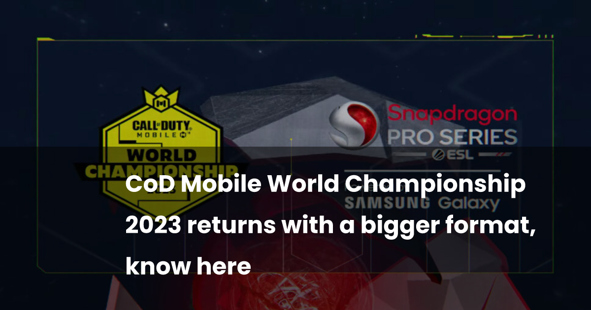 CoD Mobile World Championship 2023 returns with a bigger format, know ...