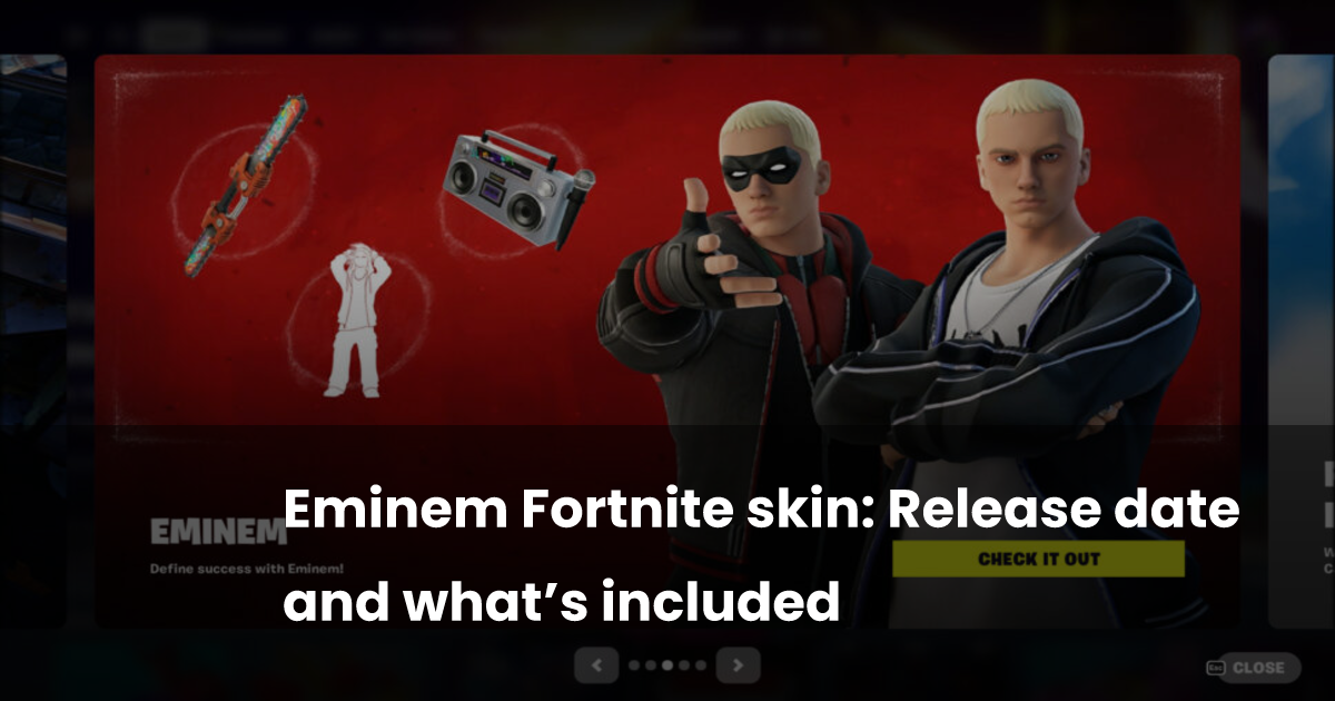 Eminem Fortnite skin: Release date and what’s included | esports.gg