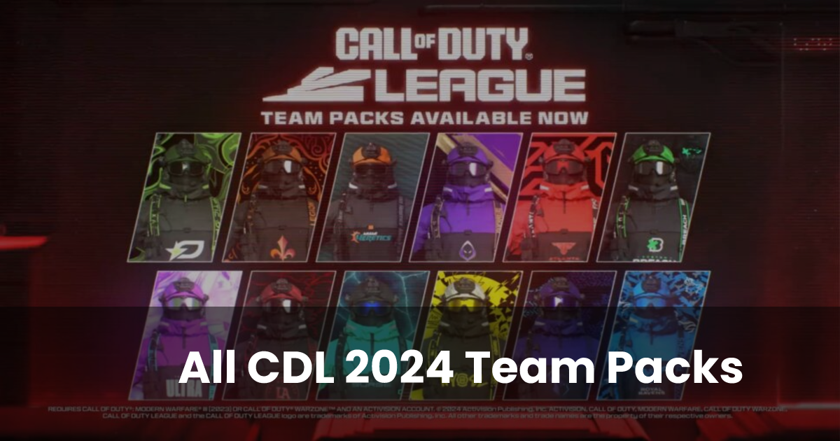 All CDL 2024 Team Packs | esports.gg