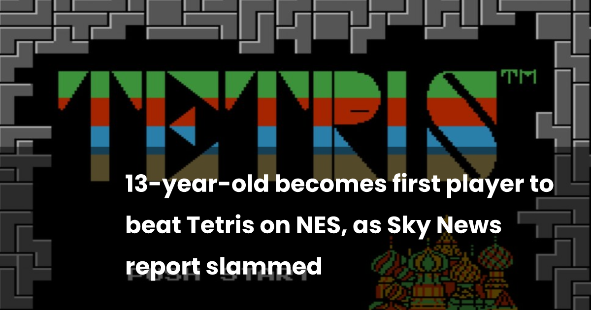 13-year-old becomes first player to beat Tetris on NES, as Sky News ...