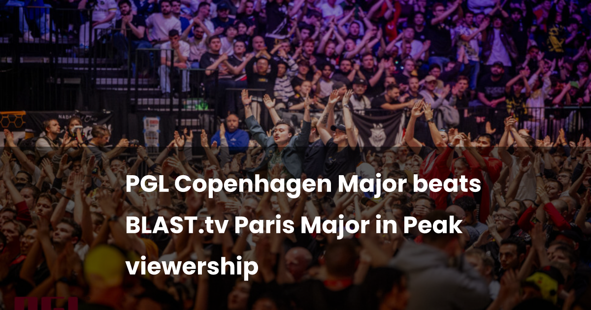PGL Copenhagen Major beats BLAST.tv Paris Major in Peak viewership | esports.gg