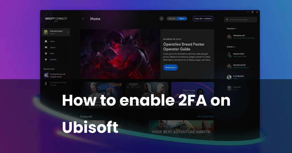 How to enable 2FA on Ubisoft | esports.gg