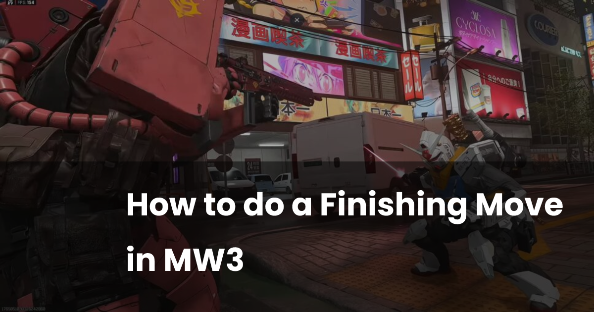 How to do a Finishing Move in MW3 | esports.gg