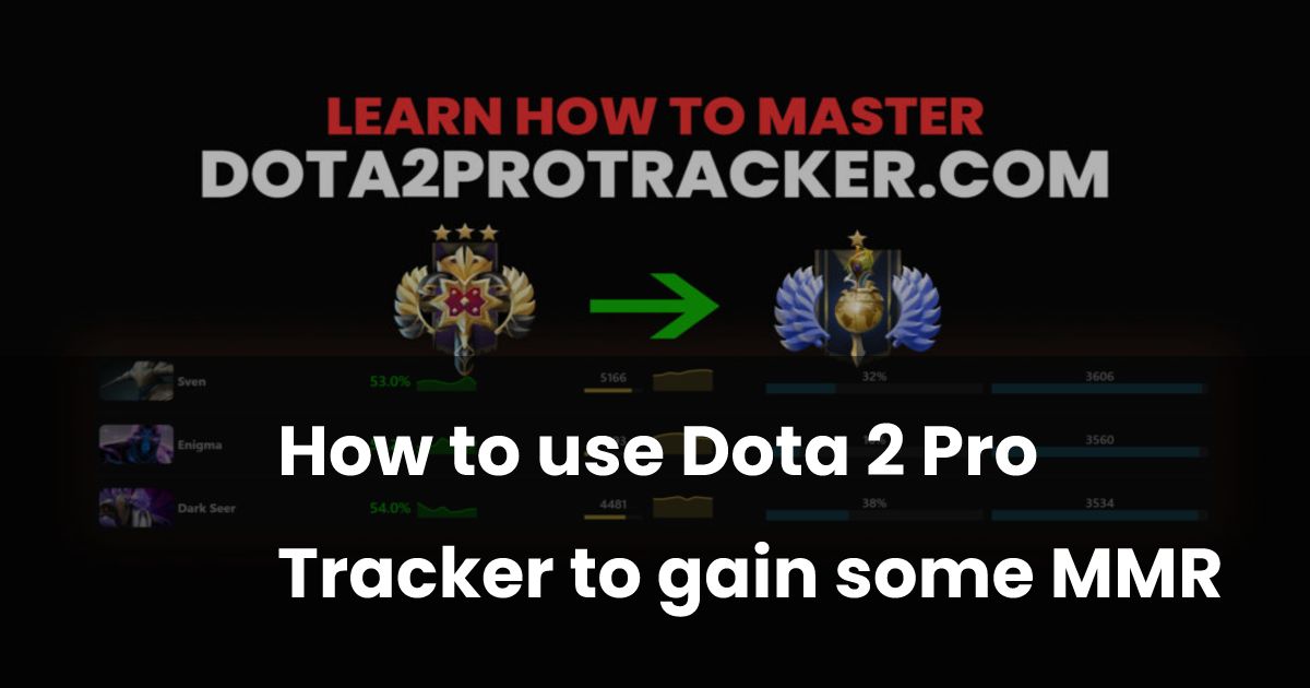 How to use Dota 2 Pro Tracker to gain some MMR | esports.gg