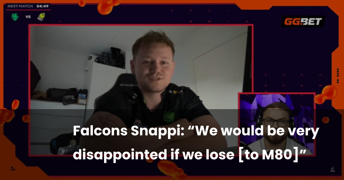 Falcons Snappi: “We would be very disappointed if we lose [to M80 ...