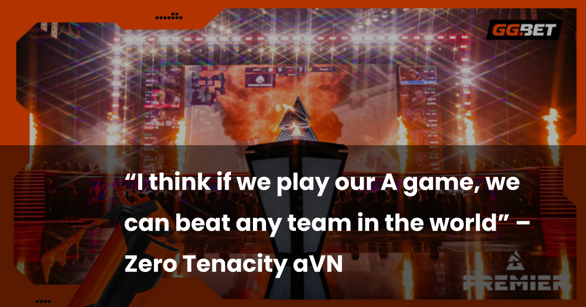 “I think if we play our A game, we can beat any team in the world ...