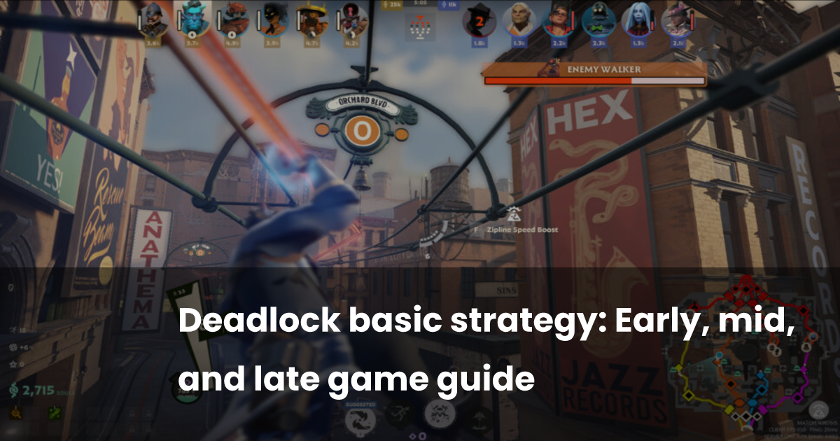 Deadlock basic strategy: Early, mid, and late game guide | esports.gg