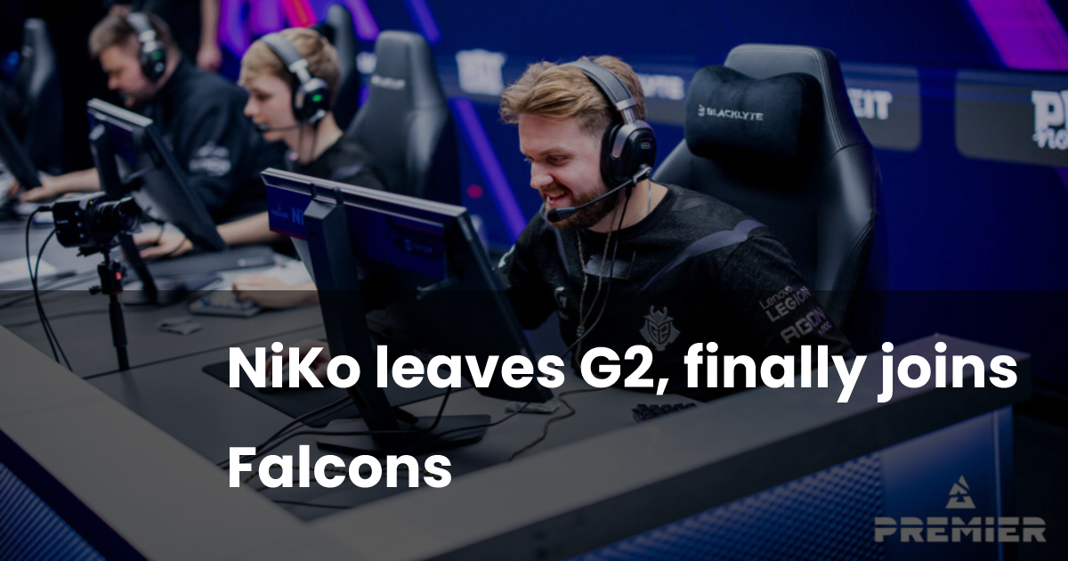 NiKo leaves G2, finally joins Falcons | esports.gg