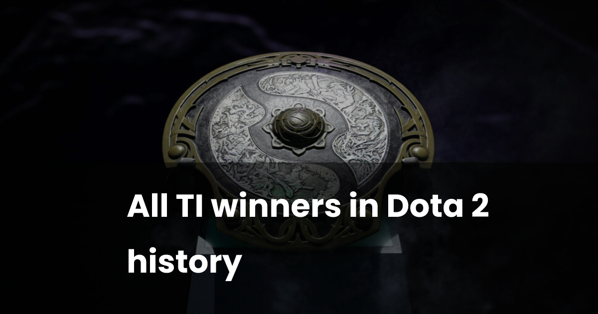 All TI winners in Dota 2 history | esports.gg