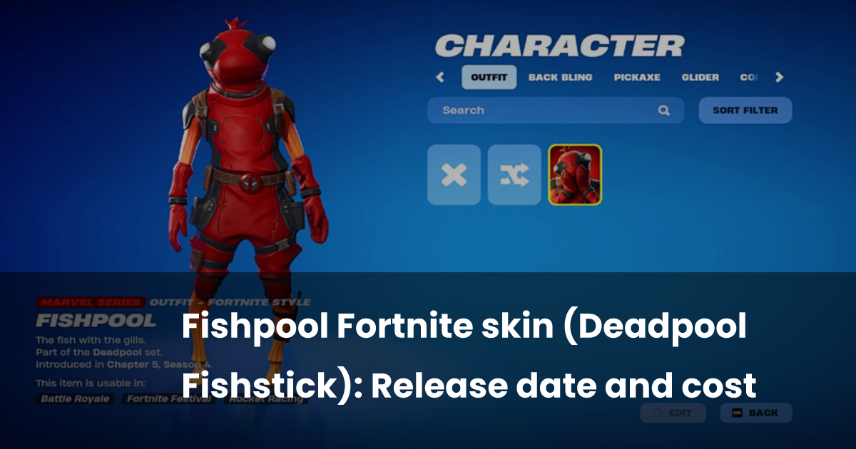 Fishpool Fortnite skin (Deadpool Fishstick): Release date and cost ...