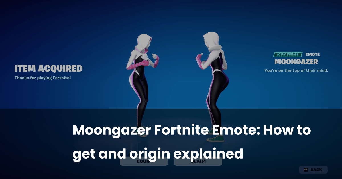 Moongazer Fortnite Emote: How to get and origin explained | esports.gg