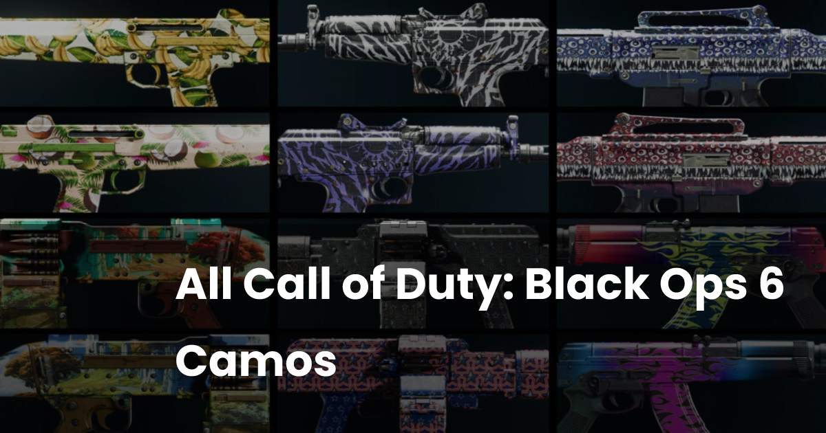 All Call of Duty: Black Ops 6 Camos | esports.gg