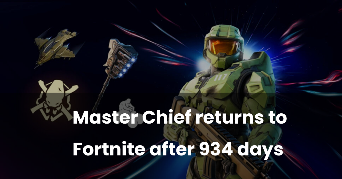 Master Chief returns to Fortnite after 934 days | esports.gg