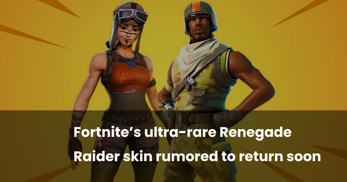 Fortnite’s ultra-rare Renegade Raider skin rumored to return soon ...