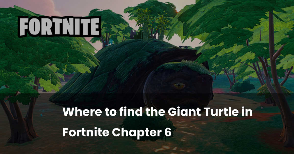 Where to find the Giant Turtle in Fortnite Chapter 6 | esports.gg