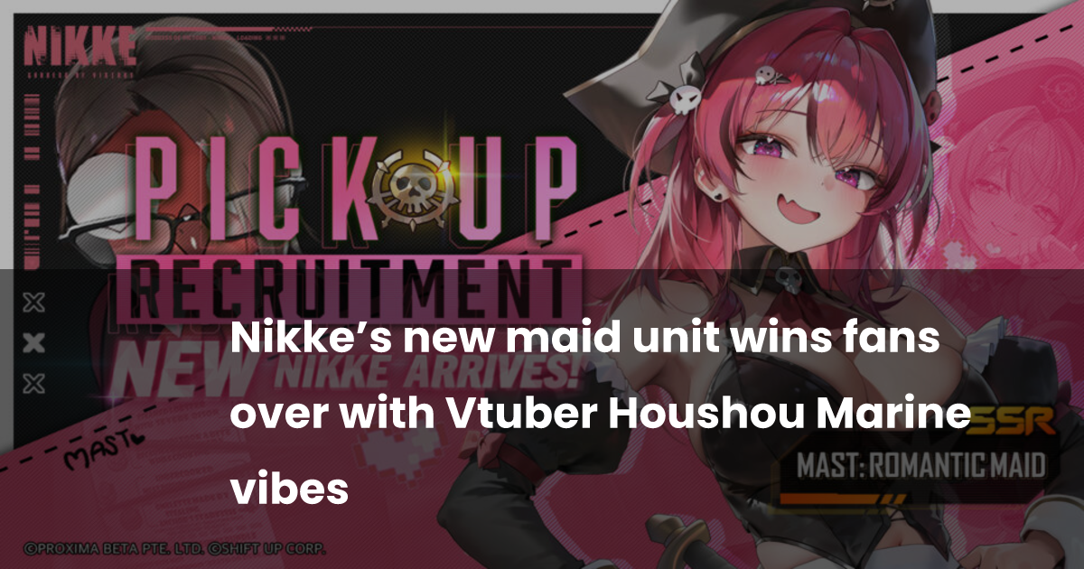 Nikke’s new maid unit wins fans over with Vtuber Houshou Marine vibes | esports.gg