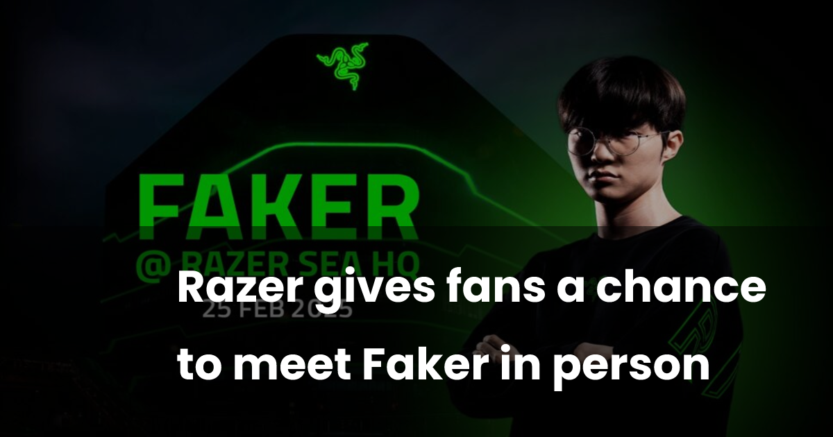 Razer gives fans a chance to meet Faker in person | esports.gg