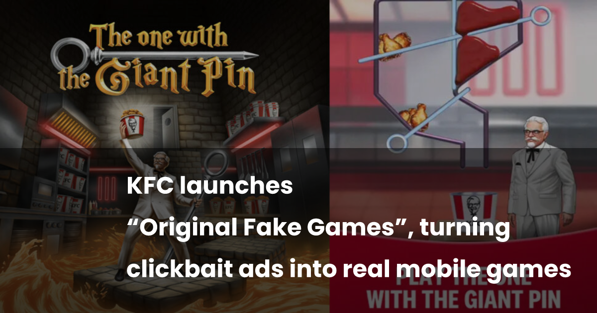 KFC launches “Original Fake Games”, turning clickbait ads into real mobile games | esports.gg