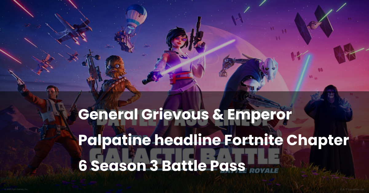 General Grievous & Emperor Palpatine headline Fortnite Chapter 6 Season ...