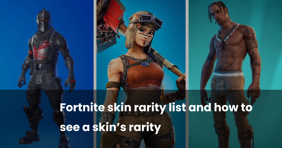 Fortnite skin rarity list and how to see a skin’s rarity | esports.gg