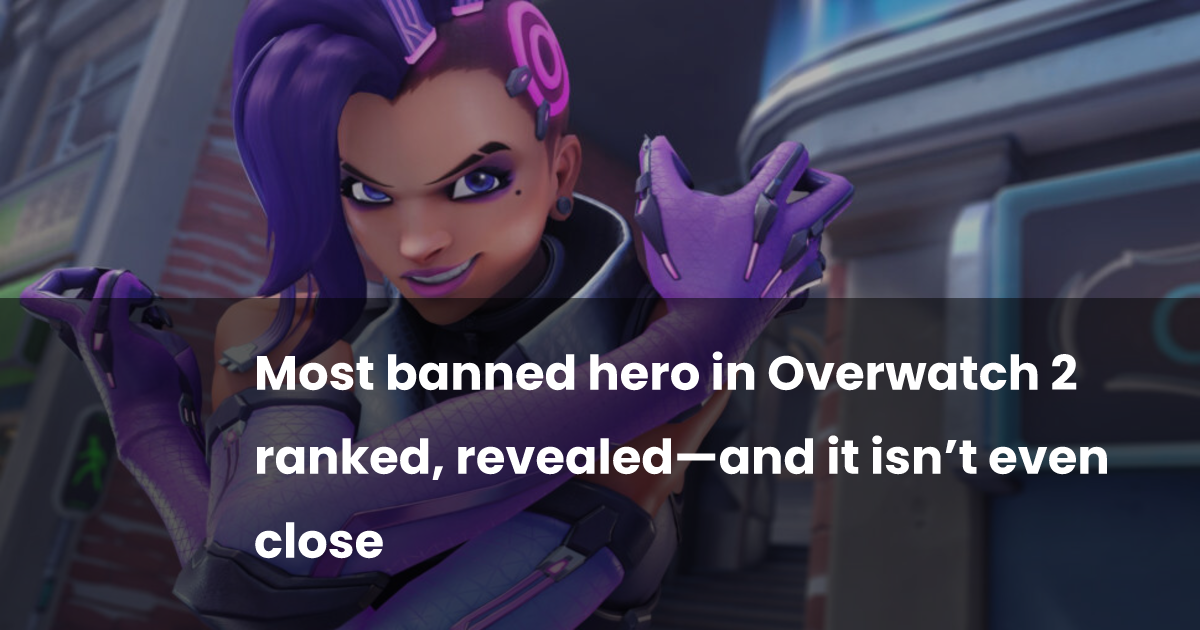 Most banned hero in Overwatch 2 ranked, revealed—and it isn’t even ...