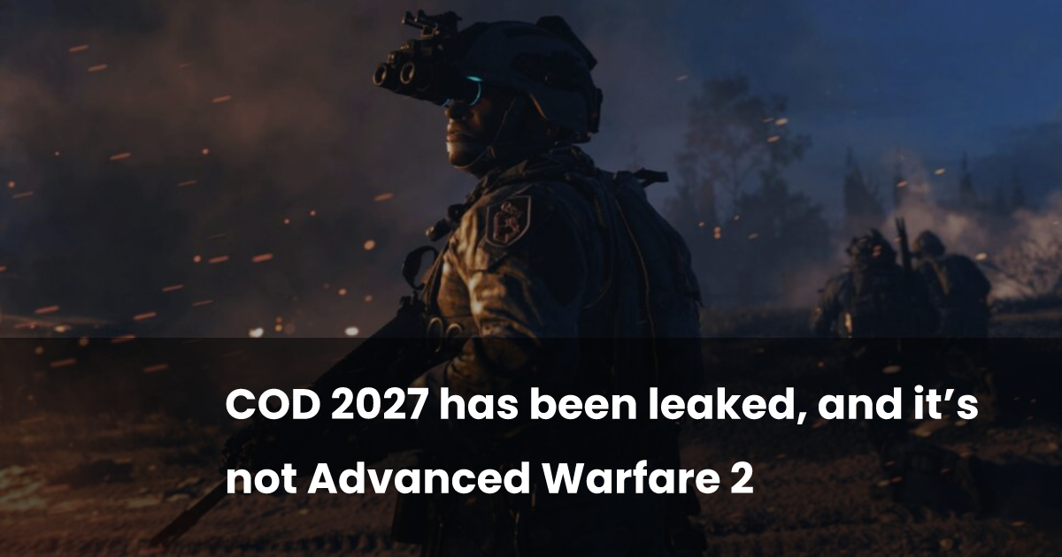 COD 2027 has been leaked, and it’s not Advanced Warfare 2 | esports.gg