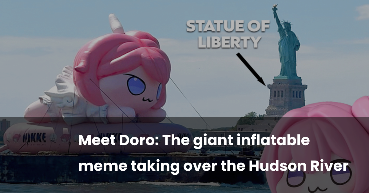 Meet Doro: The giant inflatable meme taking over the Hudson River ...