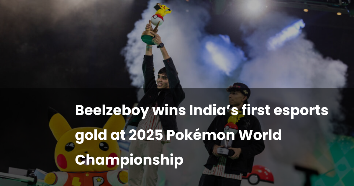 Beelzeboy wins India’s first esports gold at 2025 Pokémon World Championship | esports.gg